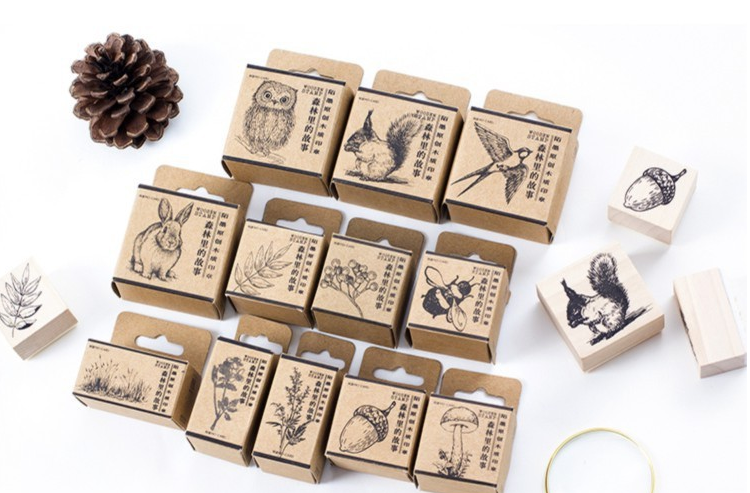 Cute Vintage Nature Stamps, Plants and Animal Stamp – Ioaao